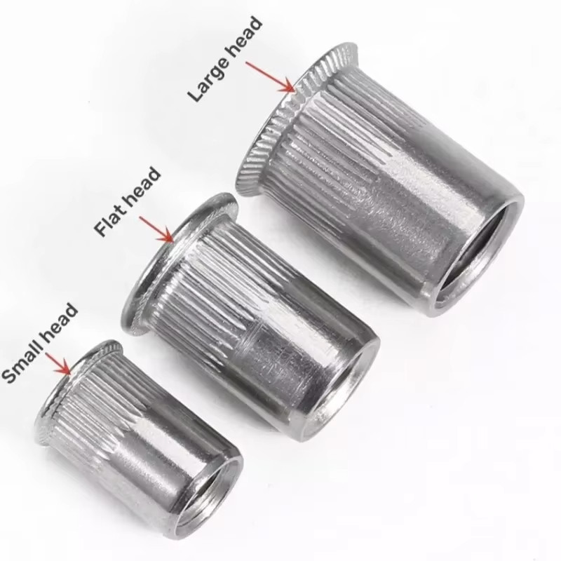[HKH] Rivet Nut M3 M4 M5 M6 M8 M10 M12 304 Stainless Steel Flat Head ...