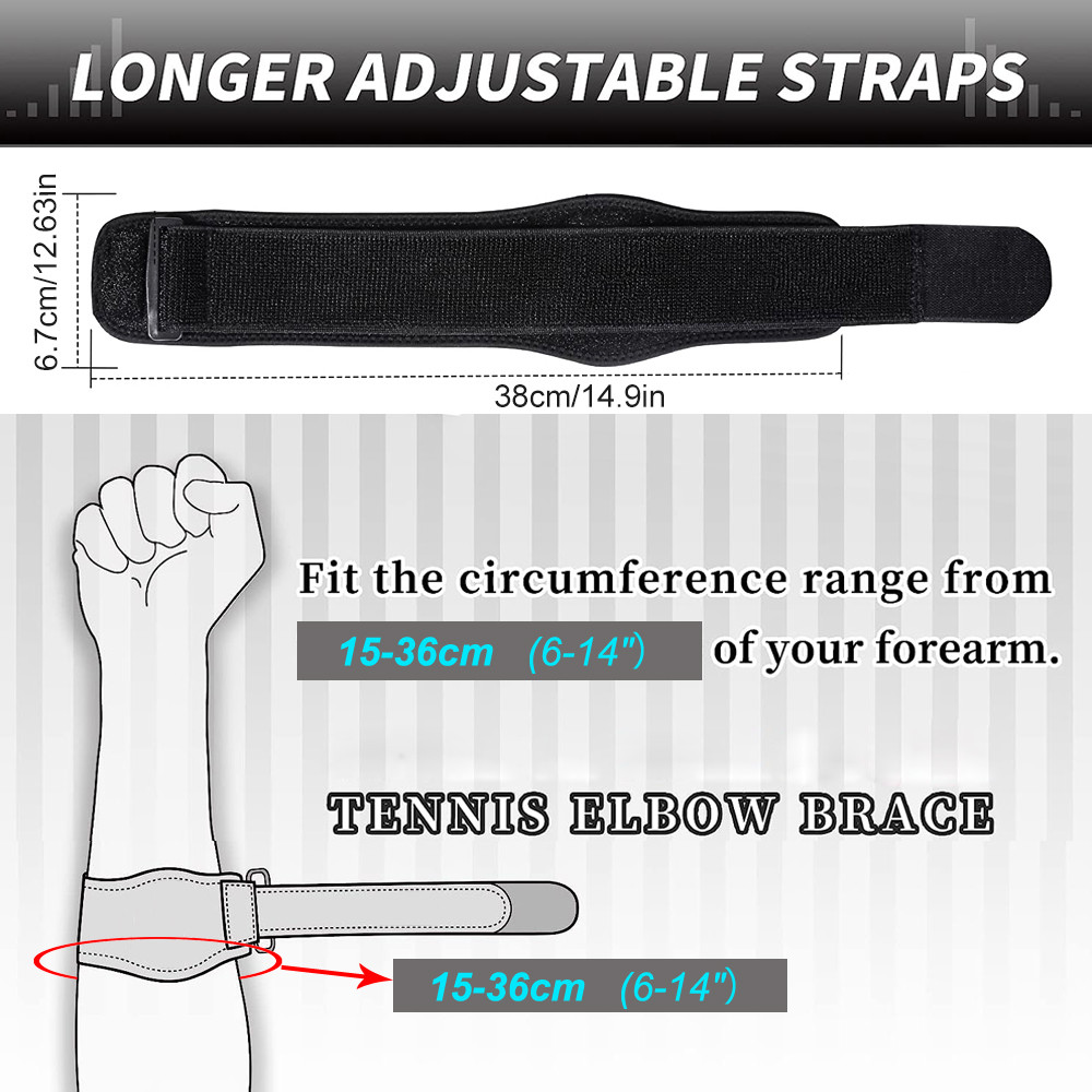 1 PCS Tennis Elbow Braces for Tendonitis,Golfer's Elbow Forearm Brace ...