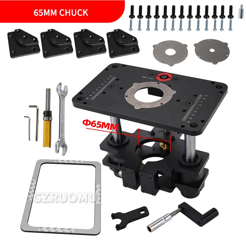 GD709 Router Lift for 65mm/69mm Wood Router for Router Table Set Up ...