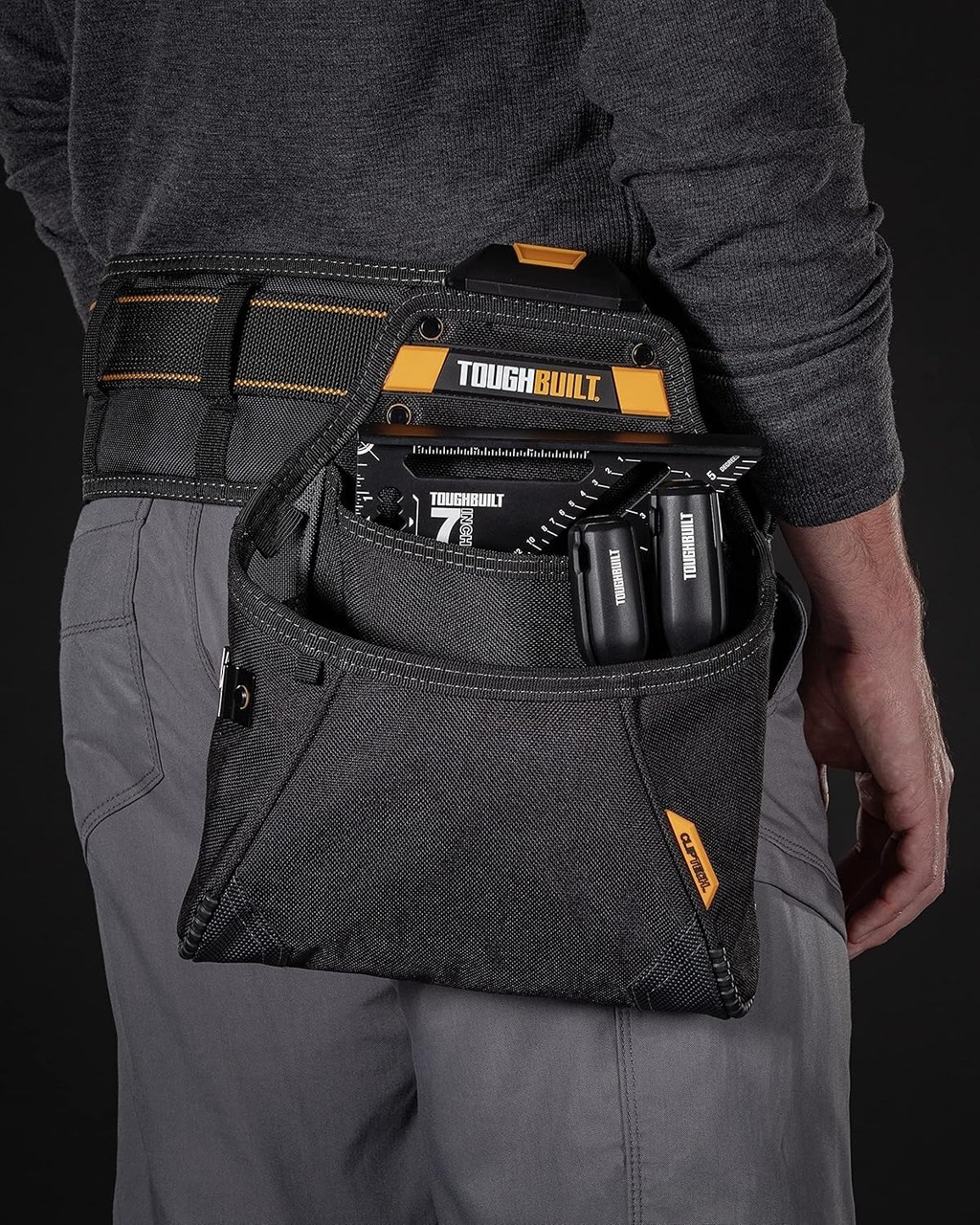 TOUGHBUILT TB-CT-05 Supply Pouch Multi-functional Tool Belt Pouch for ...