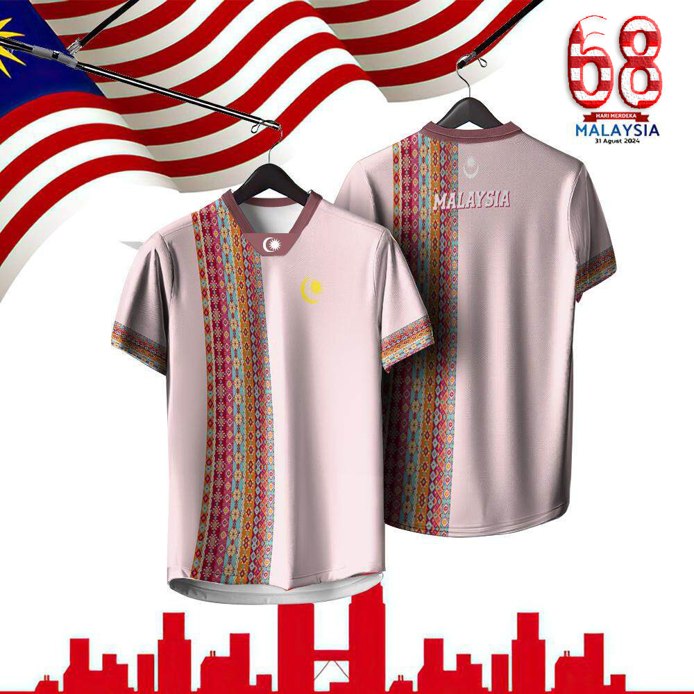 Baju Merdeka 68 Tahun baju jersey Ethnic T-shirt 2025 Tshirt Merdeka ...