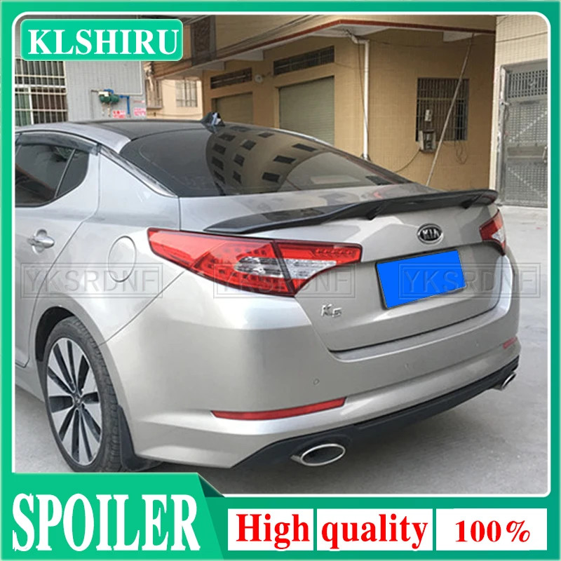 For Kia K5 / Optima spoiler 2011 2012 2013 carbon fiber abs primer rear ...