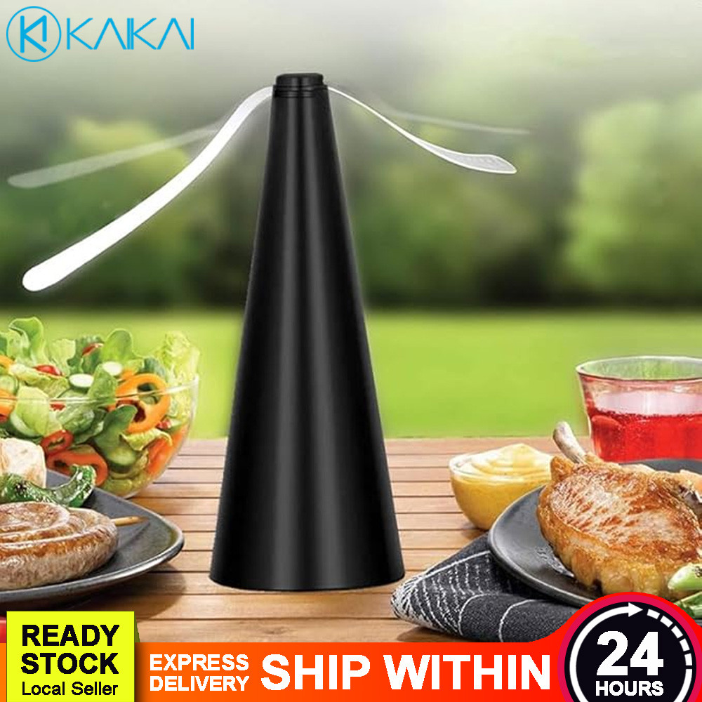 🔥 CLEAN BREEZE 🔥 Fly Repellent Fan Leaf Mosquito Repeller Table Food ...