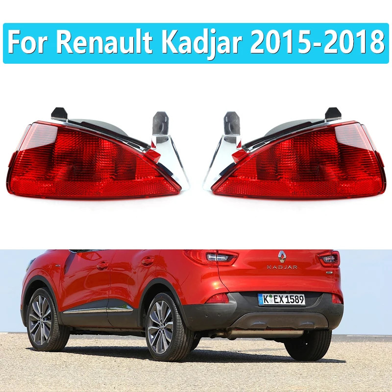 For Renault Kadjar 2015 2016 2017 2018 Car Rear Bumper Fog Light Tail ...