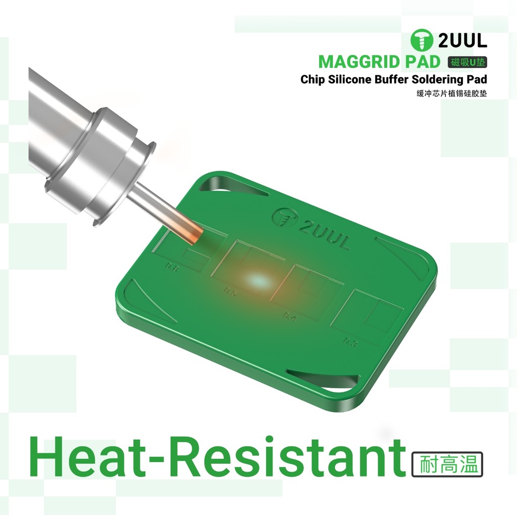 2UUL BH15 Chip Silicone Buffer Soldering Pad BGA Stencil Magnetic Base ...