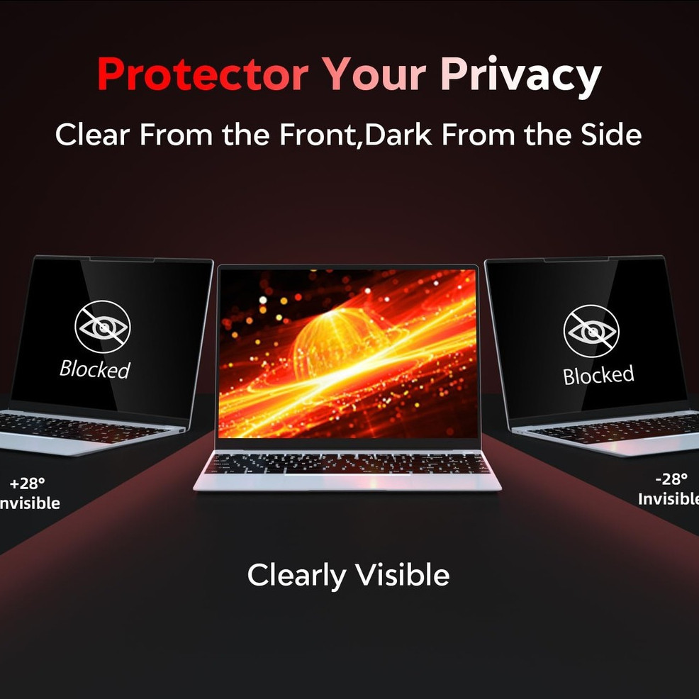 Computer Magnetic Privacy Screen Protector for Laptop 16:9 16:10 Aspect ...