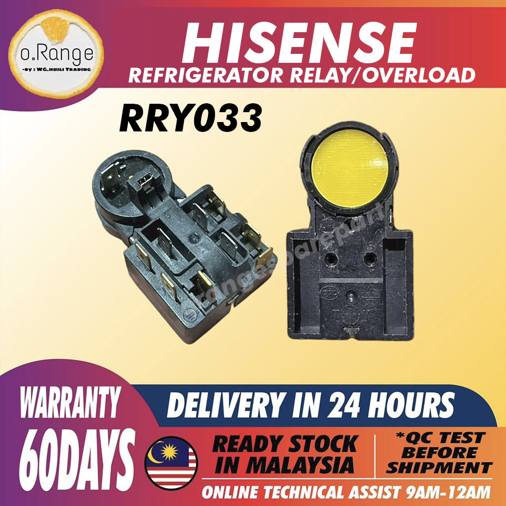 RRY033 HISENSE FRIDGE RELAY AND OVERLOAD | Shopee Malaysia