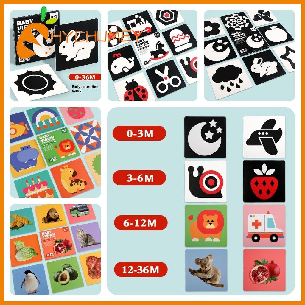 Visual Stimulation Cards For Babies 60 Stimulating Patterns For ...