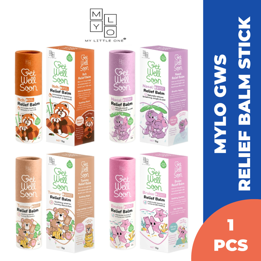 MyLO GWS Relief Balm Stick - Baby & Kids Nasal/ Cough/ Anti-Itch/ Tummy ...