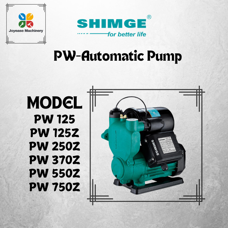 SHIMGE PW125/PW125Z/PW370Z/PW550Z/PW750Z Automatic Self-Priming Water Booster Pump Pam Air Rumah ...