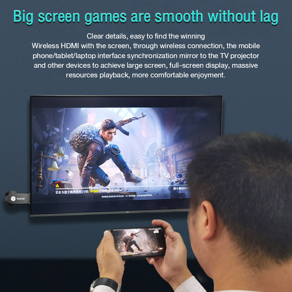 Anycast M9 Plus Mini Wireless Display Adapter Projector IOS / ANDROID ...