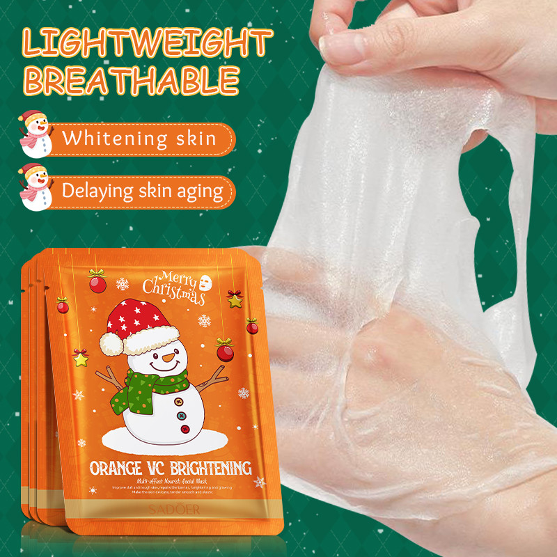 ROREC SADOER Orange VC Brightening Merry Christmas Multi-Effect Nourish Facial Mask (1pcs ...