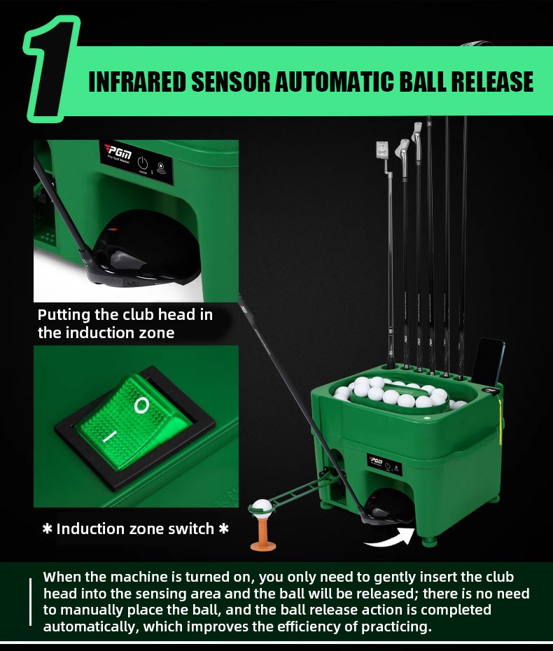 PGM JQ017 Golf Balls Automatic Driver Simulators And Golf Driving Range ...