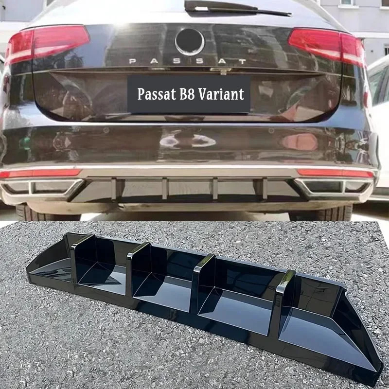 For VW Passat B8 Variant 2015-2019 Standard Car Rear Bumper Diffuser ...