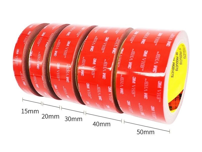 3M VHB 4910 Double Sided Tape high temperature transparent Clear Acrylic Foam Adhesive 1.0MM ...
