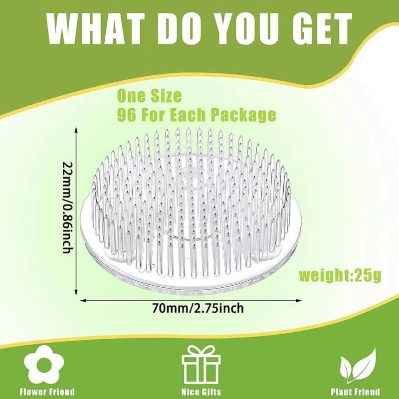 Plastic Flower Frogs Clear Round Flower Pin Frog Holders For Flower ...