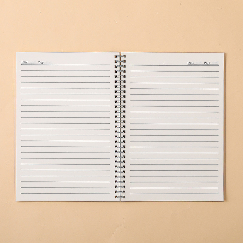 Pastel Spiral Notebook A6/A5/B5 Sizes PVC Cover 70 GSM Lined Paper with ...