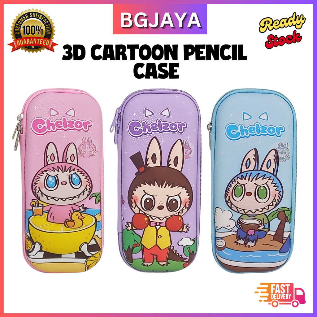 3D Labubu Pencil Case Kids Stationery Pencil Box (BGJAYA) | Shopee Malaysia