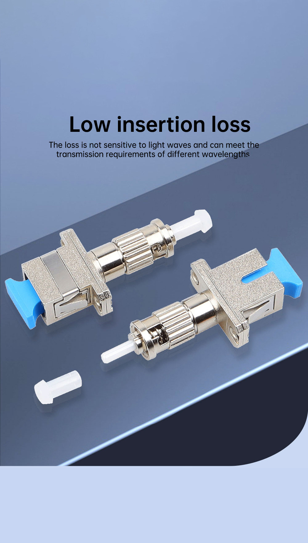 ZOERAX ST/UPC Male to SC/UPC Female Simplex Hybrid Optical Fiber Connector Fiber Flange Single ...