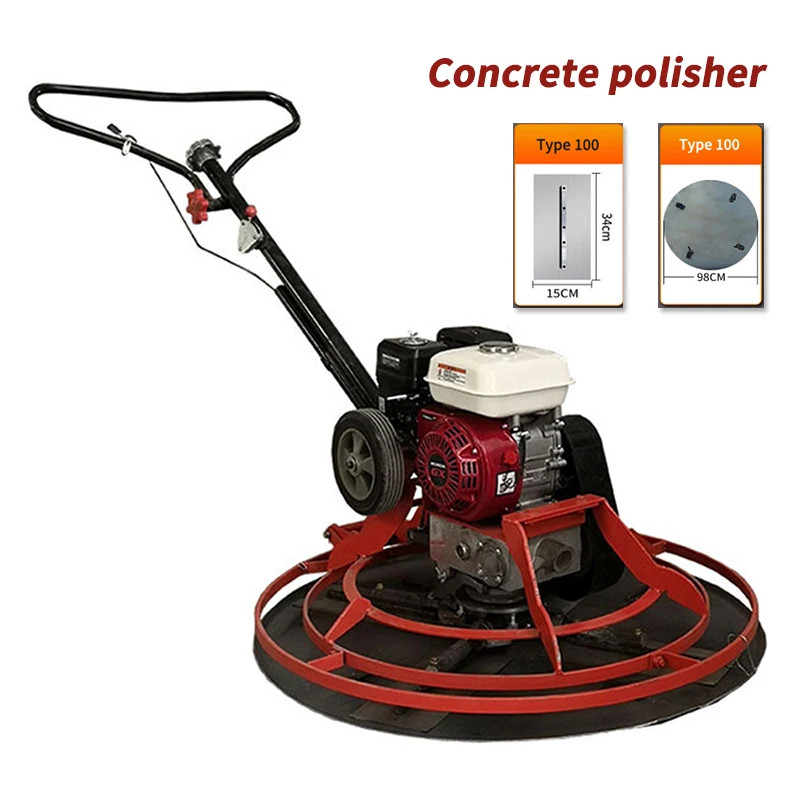 Type 100 Concrete Ground Troweling Machine Gasoline Hand Cement Floor ...