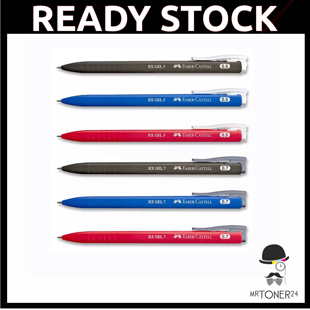 Faber-Castell RX GEL 5 0.5 0.5mm RX GEL 7 0.7 0.7mm, Gel Pen Gelpen Ink ...