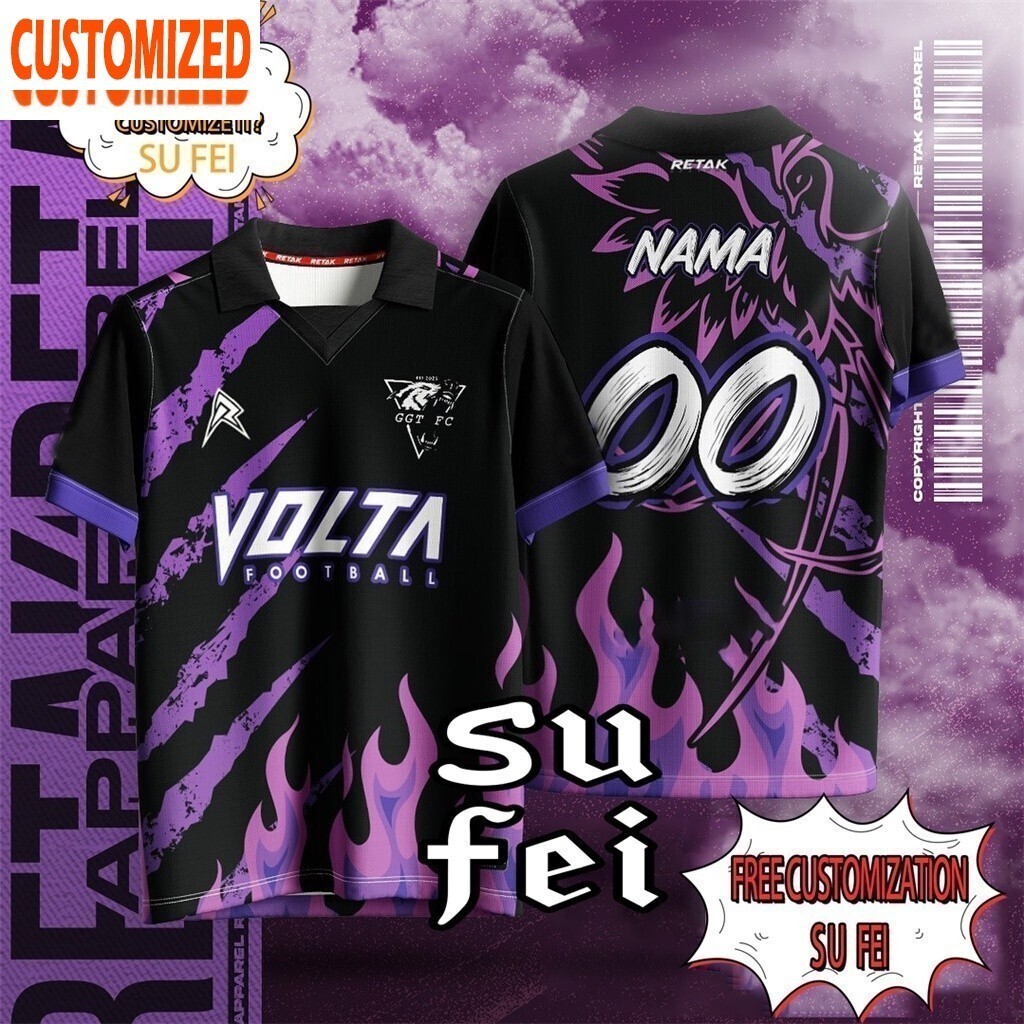 Free Customized Name Number Football Jersey Full Sublimation Jersey ...