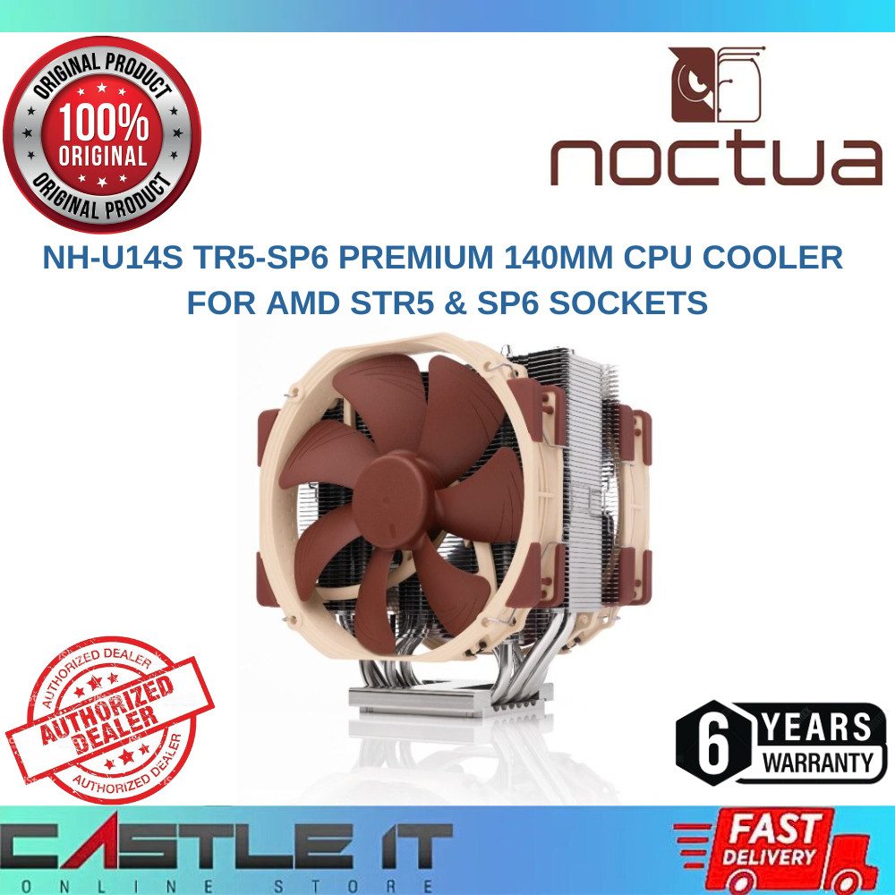 Noctua NH-U14S TR5-SP6 Premium 140mm CPU Cooler for AMD sTR5 & SP6 ...