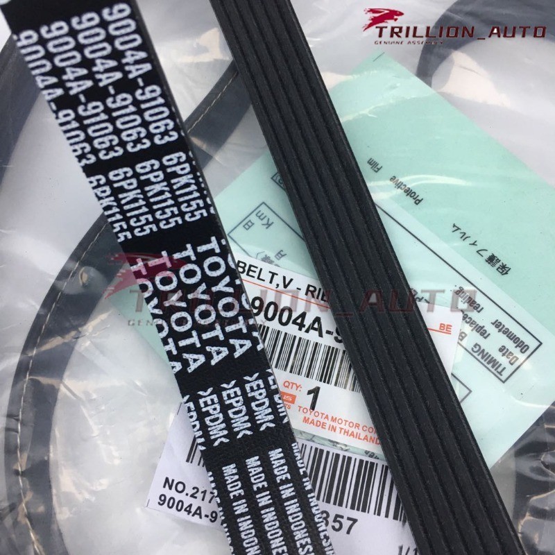Toyota Wigo Fan Belt 9004A-91063 6PK1155 for Car Parts | Shopee Malaysia