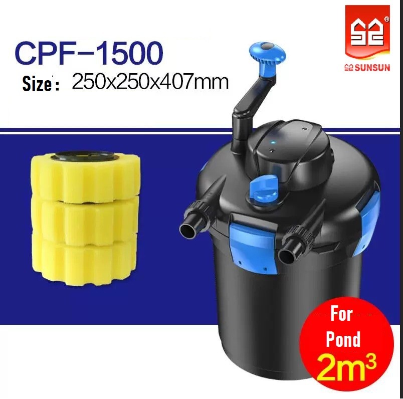 SUNSUN POND Filter CPF-1500 with UVC Sterilizer | Shopee Malaysia