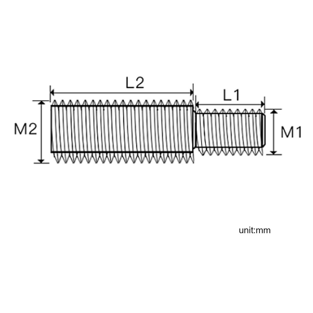 [Fast] 304 Stainless Steel Thread Adapter Male To Male M3 M4 M5 M6 M8 ...