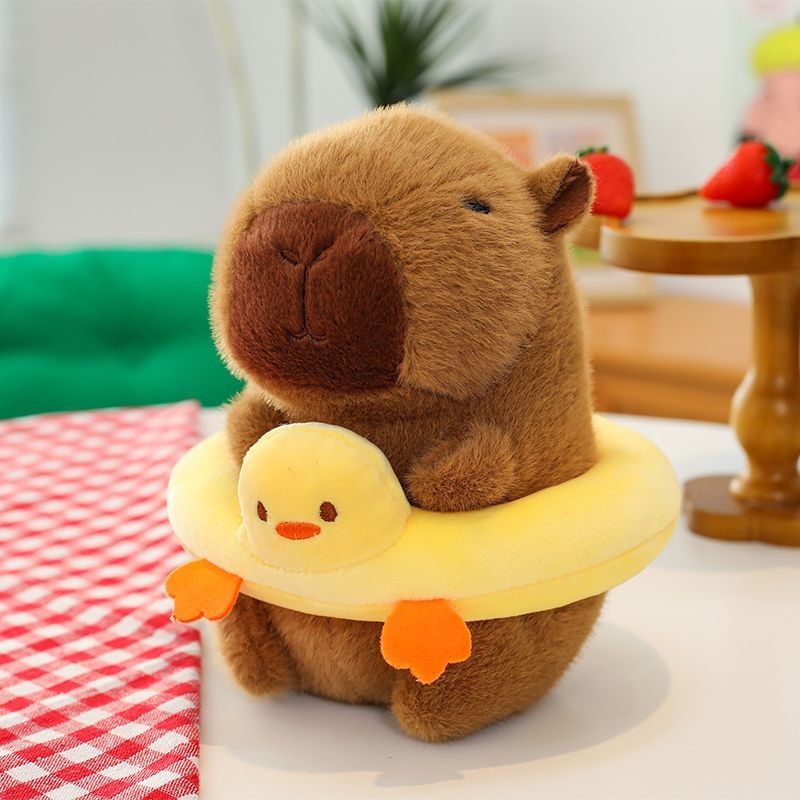 Creative Summer Swimming Ring Capybara Doll Ocean Series Kapibara ...