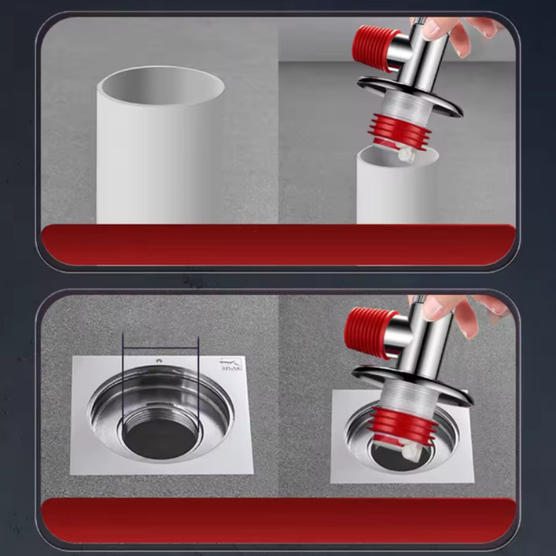 Sewage Pipe and Floor Drain Joint Docking Device Odor and Overflow ...