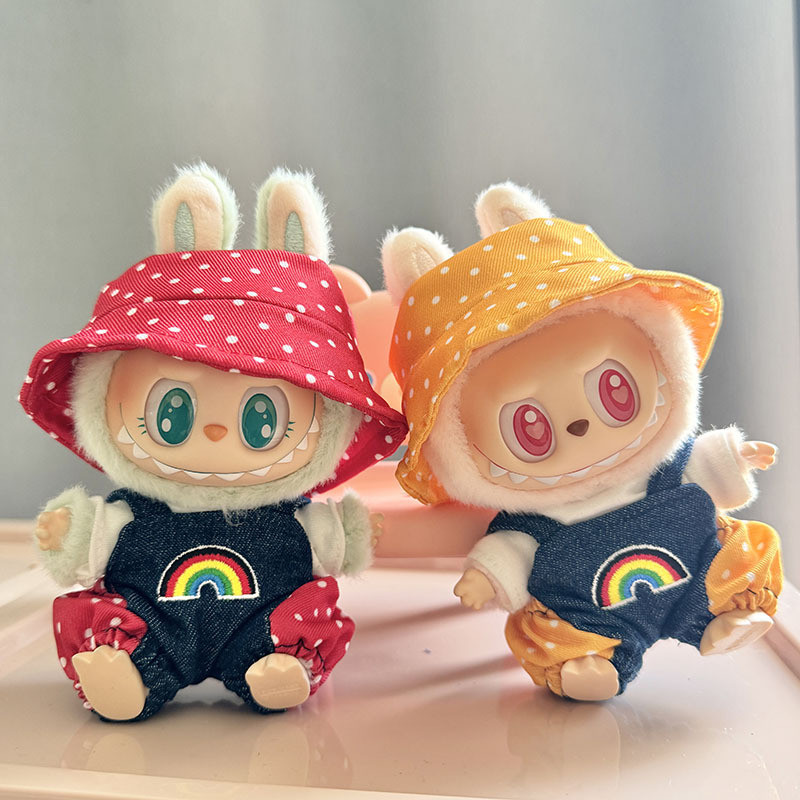 In stock, Labubu Sit Sit Party Collection V2 Plush Clothes, Shirts ...