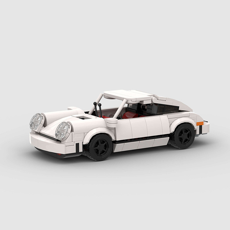MOC Porsche 911 White Super Sports Cars Building Blocks Compatible With ...