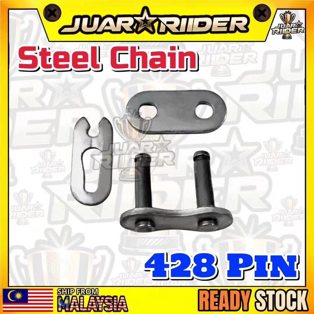 Steel Chain Joint Pin Clip 428 428H Rantai Pin Potong LC135 Y15 Y16 EX5 ...
