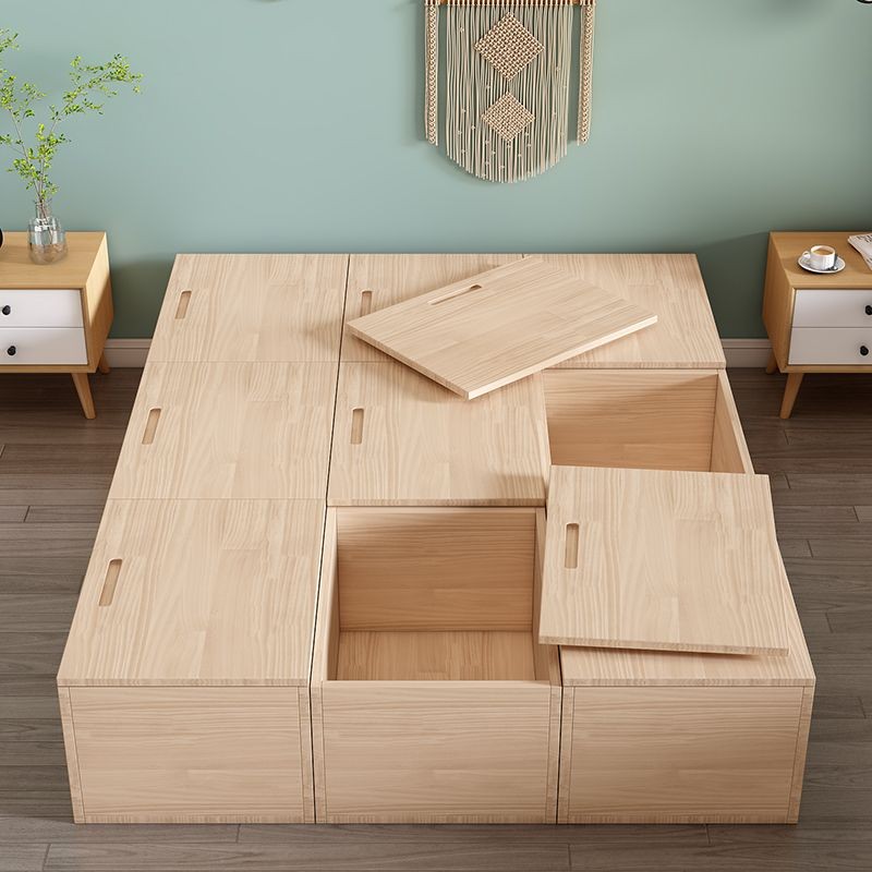 Tatami storage box, solid wood storage box, combined bed, floor, high ...