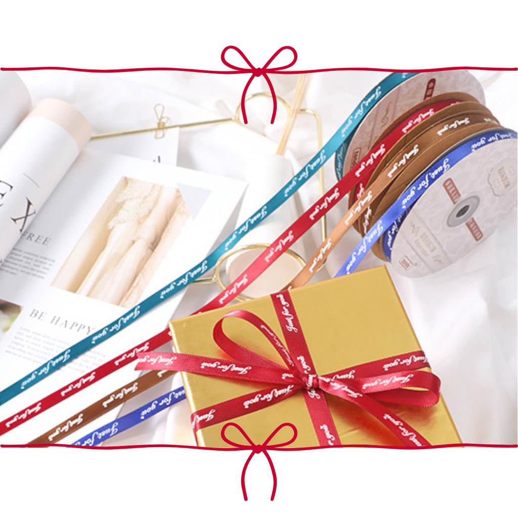DC Reben Hadiah Hantaran Slik Satin Printed Ribon Gift Hamper Birthday ...