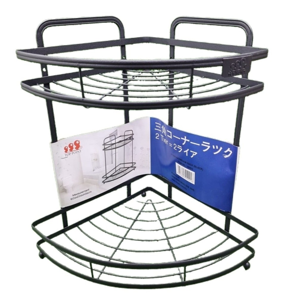 2 TIER TRIANGLE RACK BLACK TOP POINT (SR-3806/2)RAK SEGITIGA DUA ...