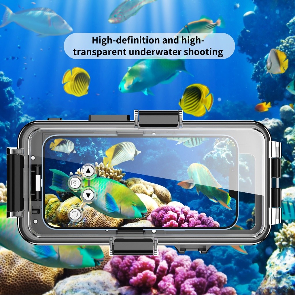 15M-30M Diving phone case black waterproof phone case for iPhone and ...
