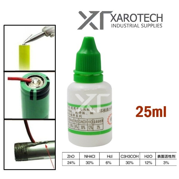 Liquid Acid Flux Soldering Fluid 25ml Solder Paste Iron Copper White ...