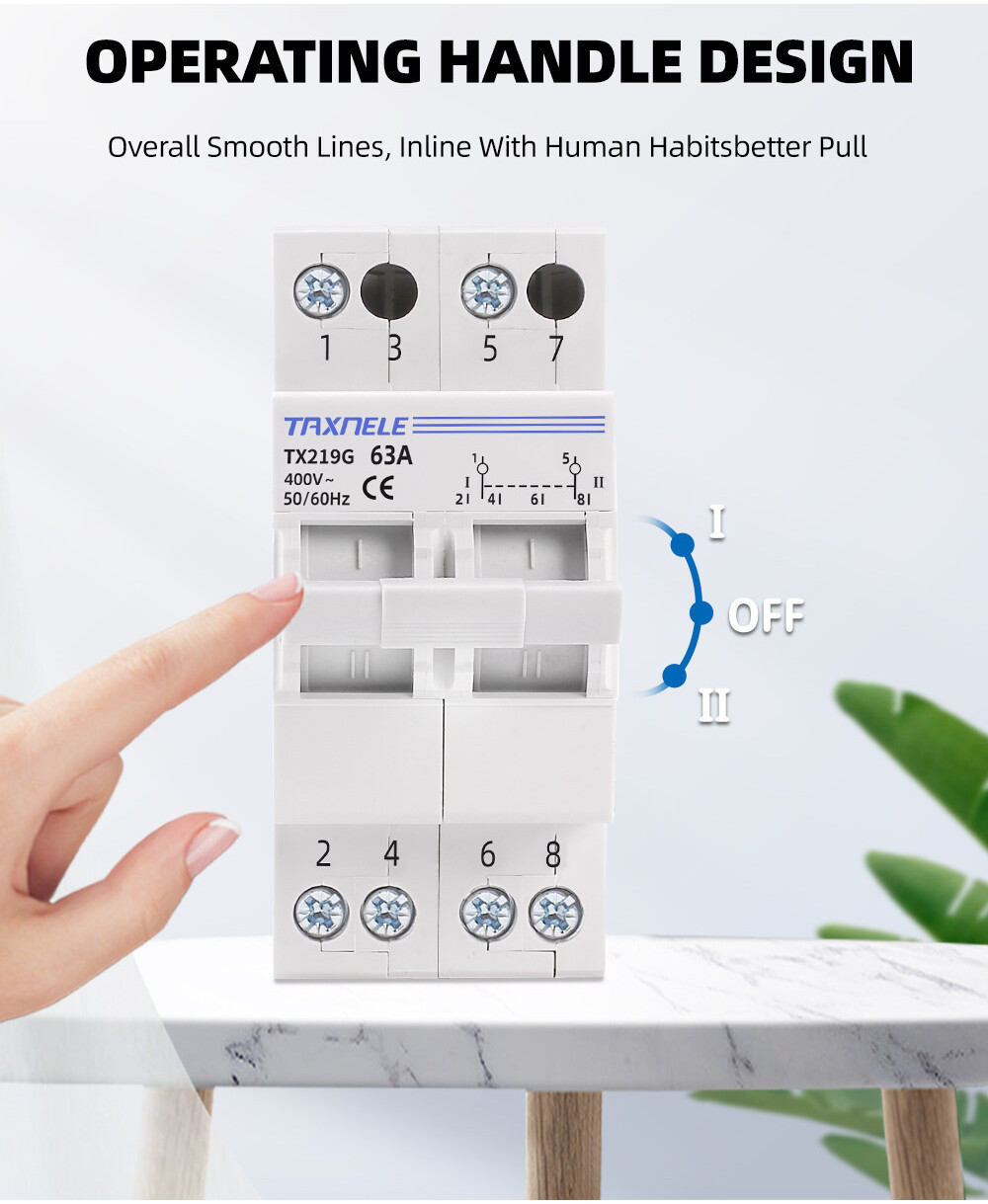 MTS Dual Power Manual Transfer Switch 2P 40A 63A 230V 400V Modular ...