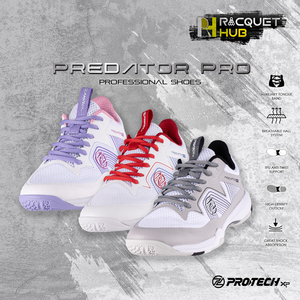 PROTECH Proffesional Badminton Court Shoes Predator Pro | Shopee Malaysia
