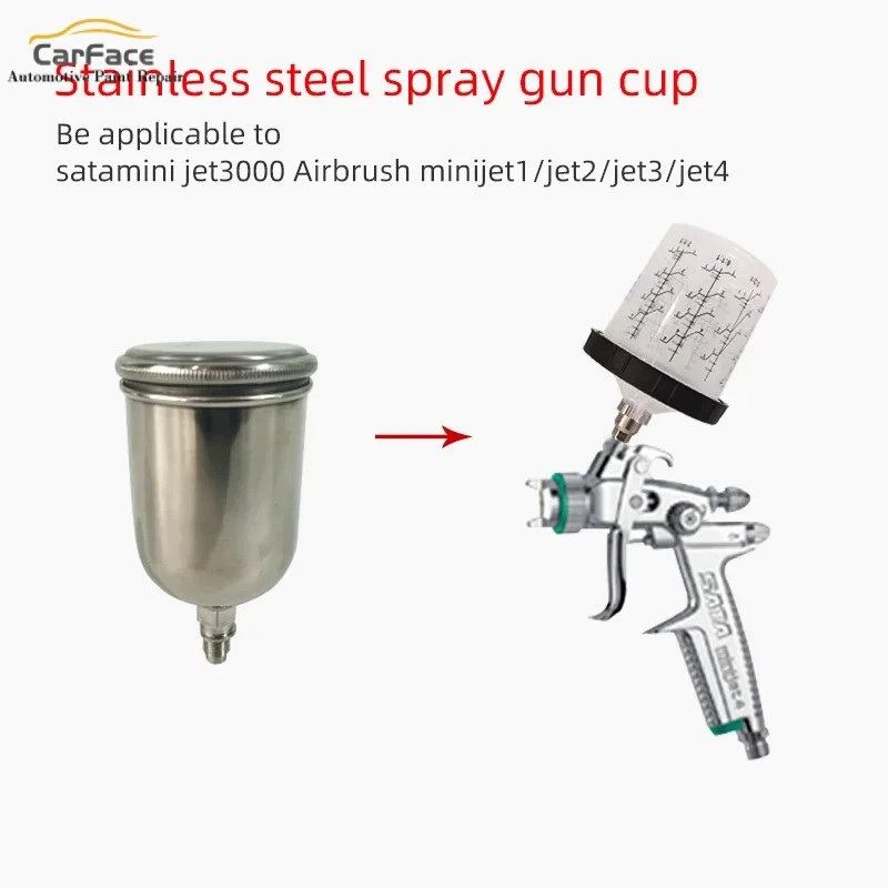 Suitable for SATA 3000B jet 1 2 3 4 paint spray gun pot 125ml air spray ...