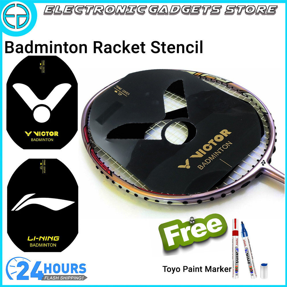 Badminton racket LOGO Card Tennis raket LOGO Mark Stencil Board String Logo Victory reket ...