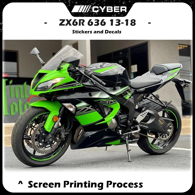 OEM Replica Fairing Sticker Decal Set For Kawasaki ZX6R ZX-6R 636 2013 ...