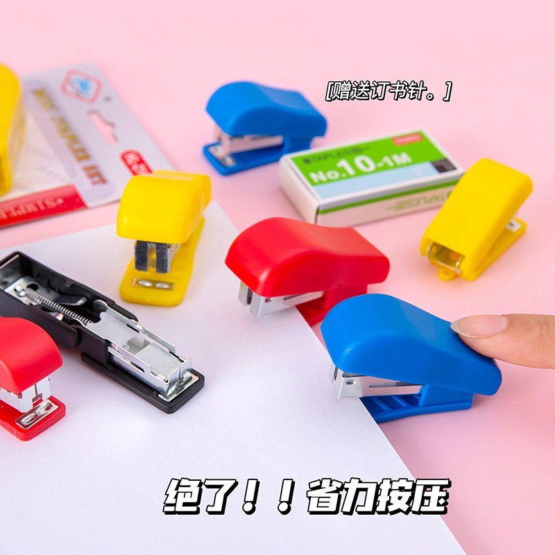 Wenbo Set Pengepit Kecil Mini Stapler Set Cute Small Office Stapler For Students School ...