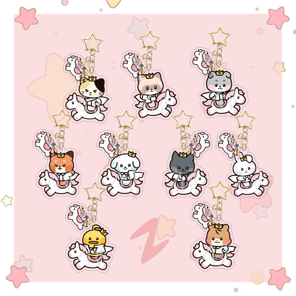 Kpop ZEROBASEONE Cartoon Acrylic Keychain Bag Pendant Accessories ...