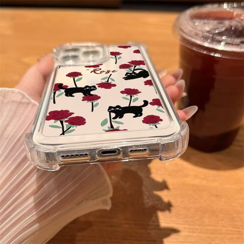 Ins Style Red Rose Casing For Huawei Honor 9X 10X 10 9i 9 Lite Play 7X ...