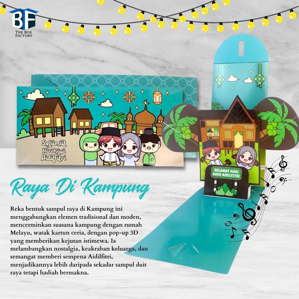 TBF 2025 Sampul Raya 3D Pop-Up Berlagu Kreatif Duit Raya Ramadan ...
