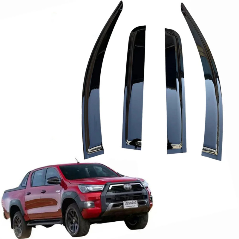 DUKE4WD Side Sun Rain Deflector For Toyota Hilux Vigo 2012- 2014 Rear ...
